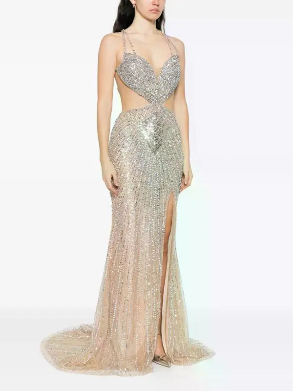 Holland & Holland Embellished Cut-Out Maxi Dress In Neutrals - 24% Off |  Editorialist