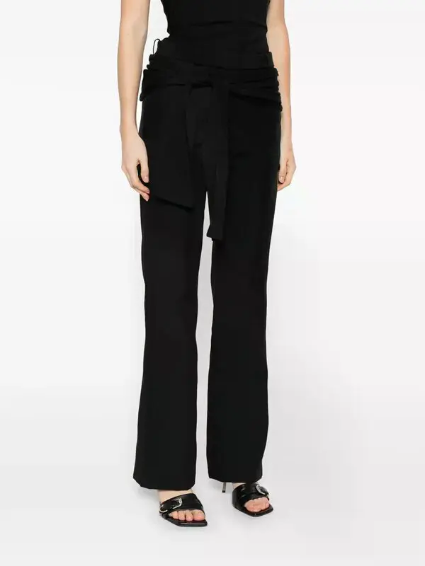 Coperni Tie-waist Flared Trousers
