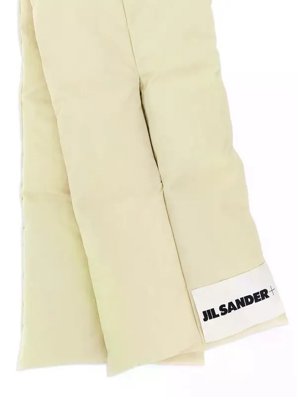 JIL SANDER Padded Logo-patch Scarf - Neutrals