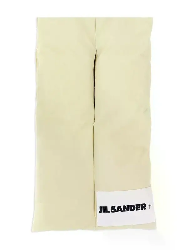 JIL SANDER Padded Logo-patch Scarf - Neutrals