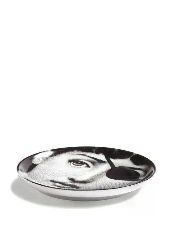 FORNASETTI Eye-patch Porcelain Dish