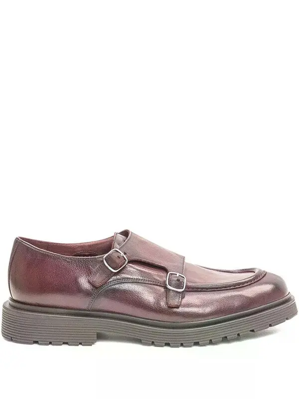 STURLINI FIRENZE Double-buckle Leather Monk Strap Shoes