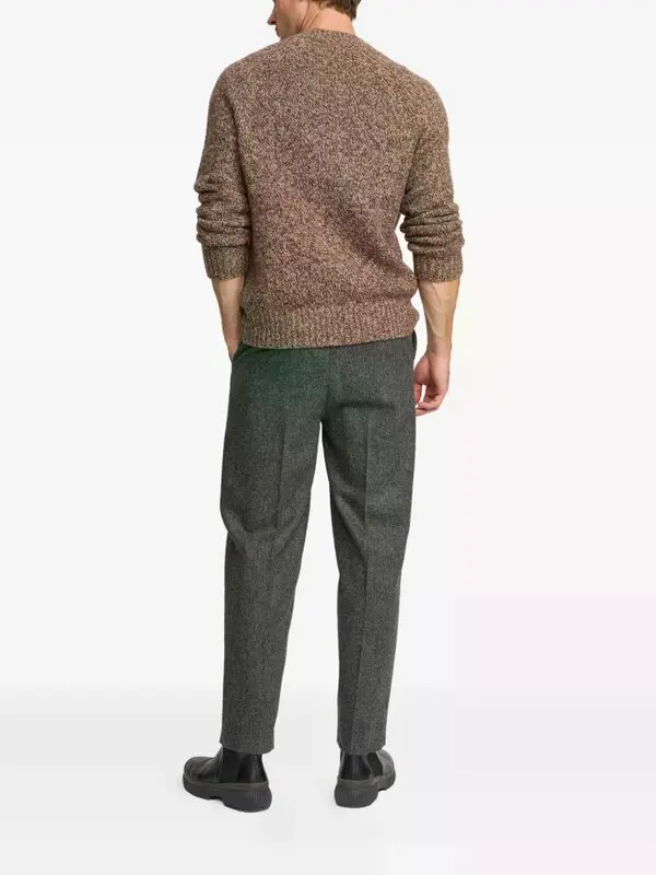 YVES SALOMON Tweed Straight-leg Trousers