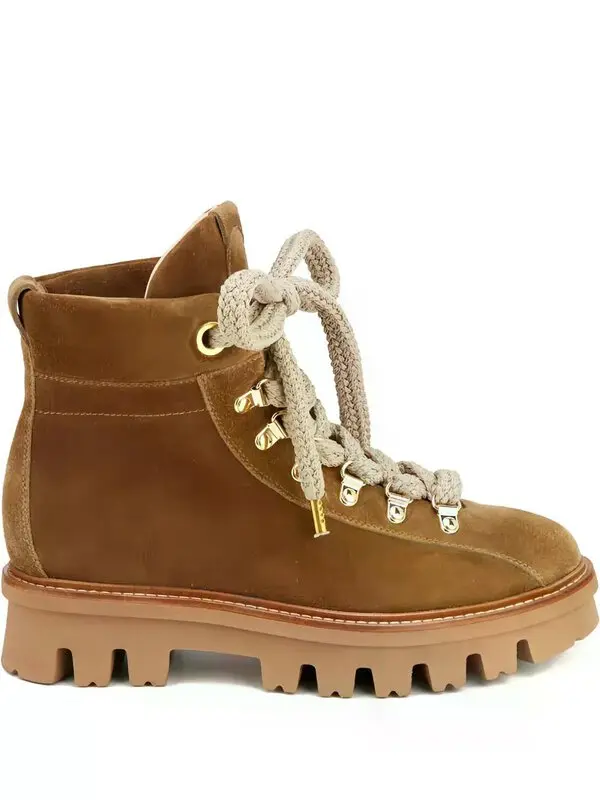 Agl Lace-up Suede Ankle Boots