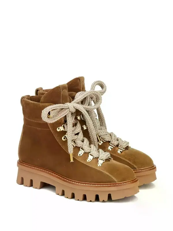 Agl Lace-up Suede Ankle Boots