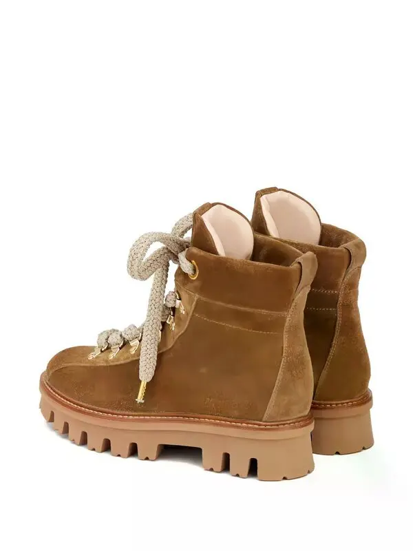 Agl Lace-up Suede Ankle Boots