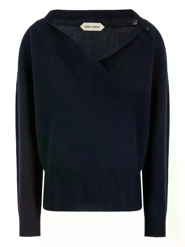 Alberta Ferretti V-neck Cashmere Sweater