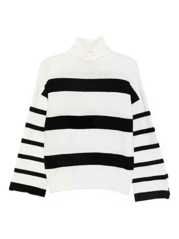 Liu Jo Striped Turtleneck Sweater