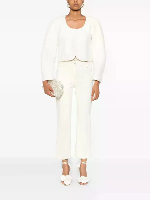 Elisabetta Franchi Zip-detailing Straight Trousers