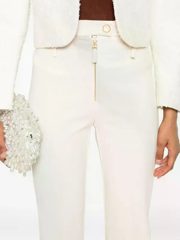 Elisabetta Franchi Zip-detailing Straight Trousers