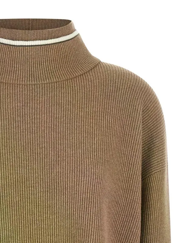 Brunello Cucinelli Ribbed High-neck Sweater