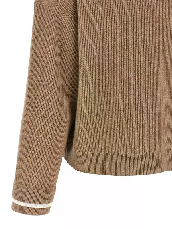 Brunello Cucinelli Ribbed High-neck Sweater