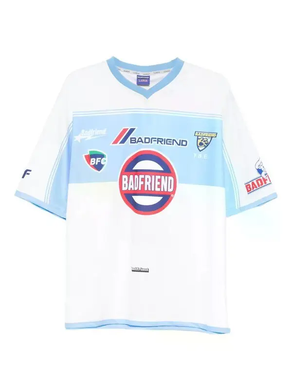 BADFRIEND Graphic-print Panelled T-shirt