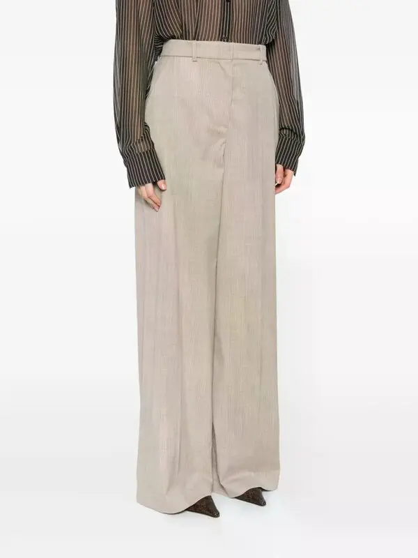 JOSEPH Pinstripe Wool Trousers