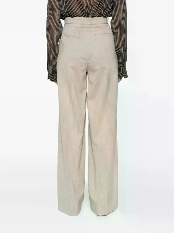 JOSEPH Pinstripe Wool Trousers