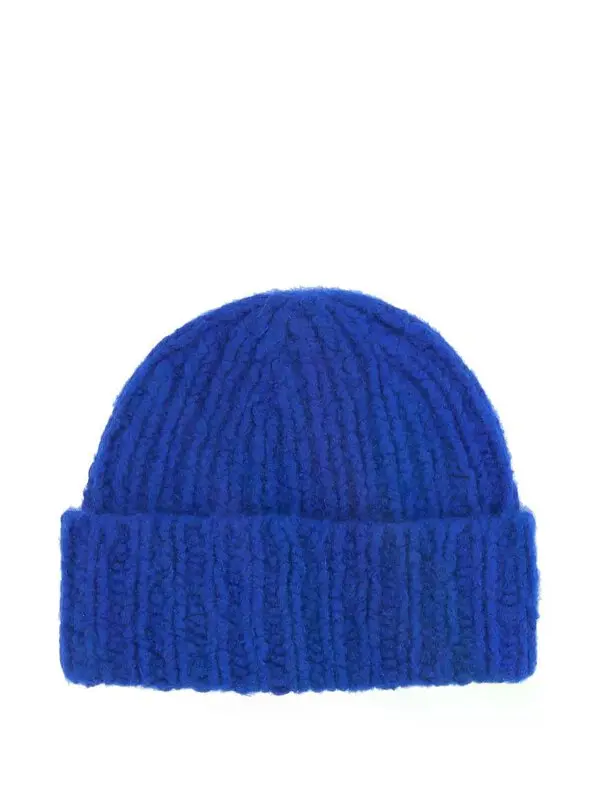 WOMMELSDORFF BERLIN Ribbed-knit Beanie - Blue