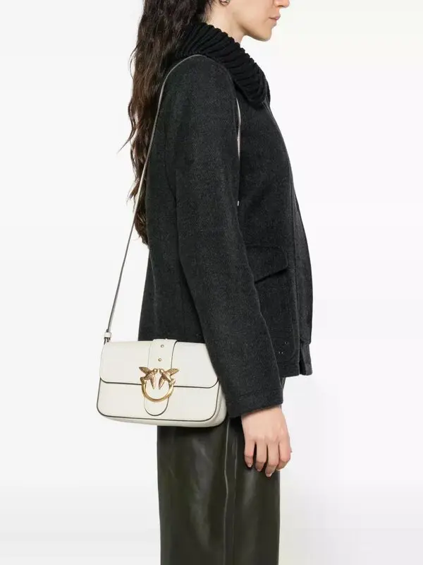 Pinko Love Birds Leather Shoulder Bag