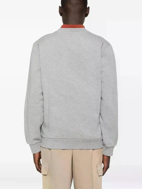 A.p.c. Logo-embroidered Crew-neck Sweatshirt - Grey