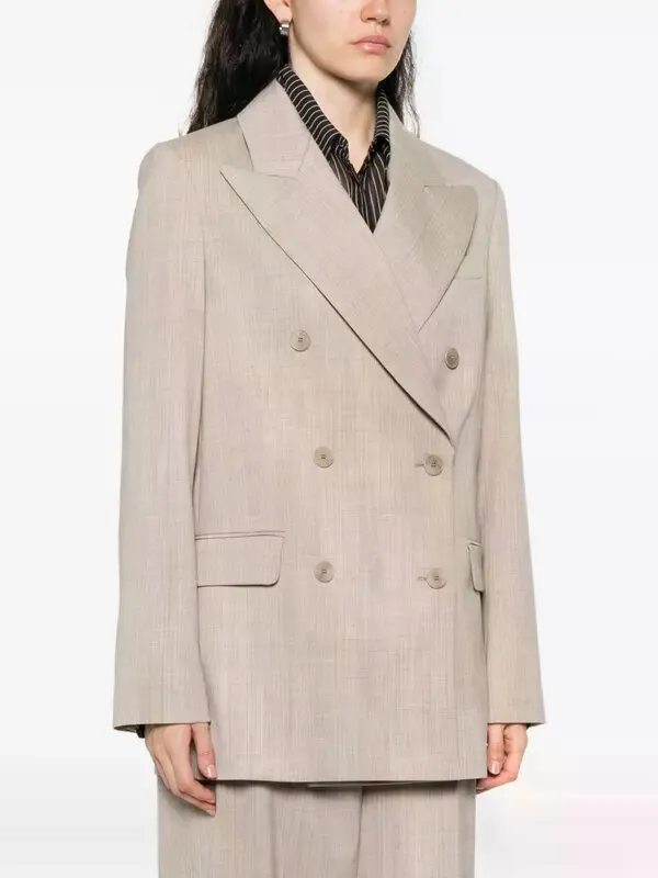 JOSEPH Checked Double-breasted Blazer
