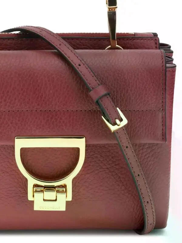 COCCINELLE Small Grained Leather Arlettis Tote Bag - Red