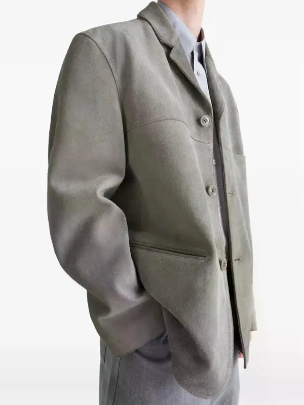 LEMAIRE Suede Single-breasted Blazer