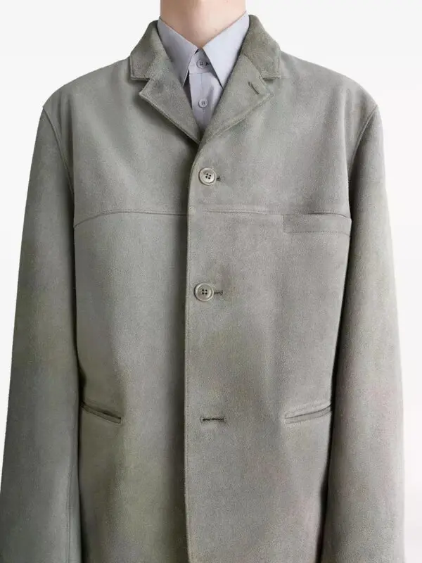 LEMAIRE Suede Single-breasted Blazer