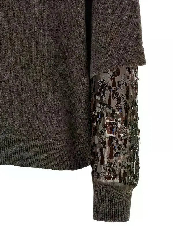 Brunello Cucinelli Sequin-embellished Cashmere Sweater