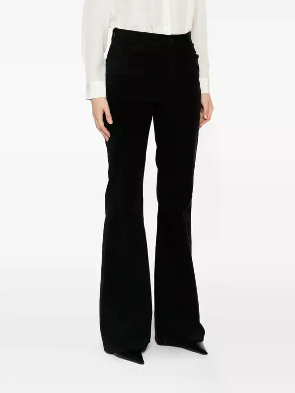 NILI LOTAN Corduroy Flared Leg Trousers