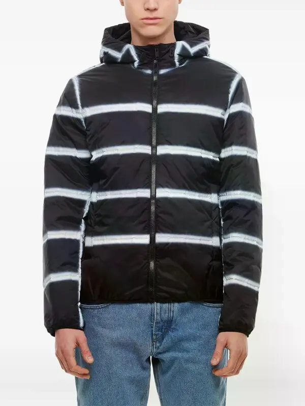 Givenchy Hooded Stripe-pattern Jacket