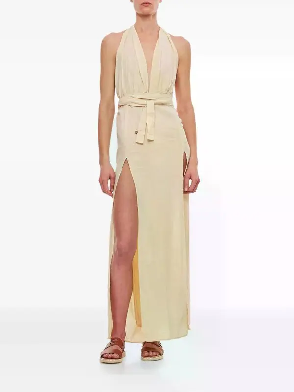 Caravana Hera V-neck Maxi Dress - Neutrals