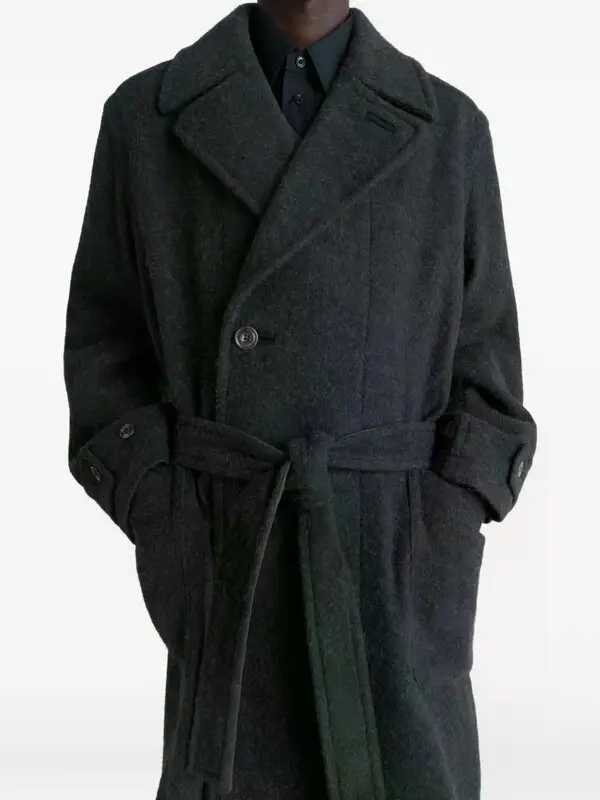 LEMAIRE Belted Double-breasted Coat