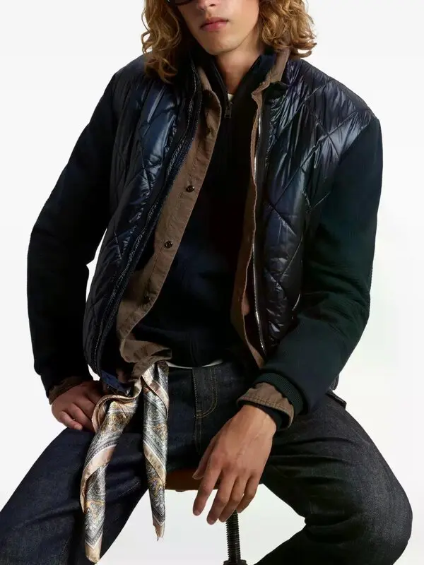 Woolrich Quilted Knit-panel Jacket