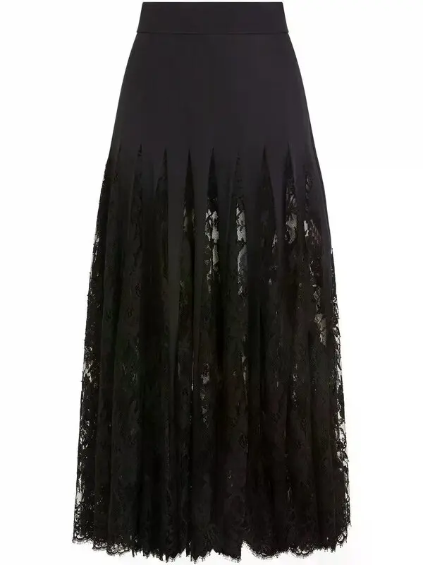 Dolce & Gabbana Chantilly Lace Midi Skirt