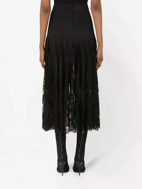 Dolce & Gabbana Chantilly Lace Midi Skirt
