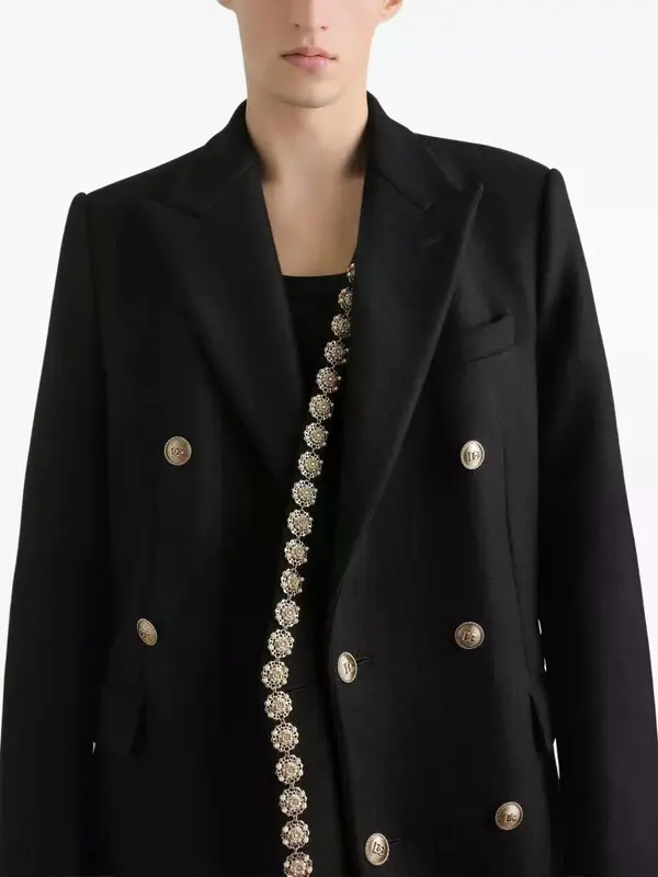 Dolce & Gabbana Embellished Double-breasted Coat