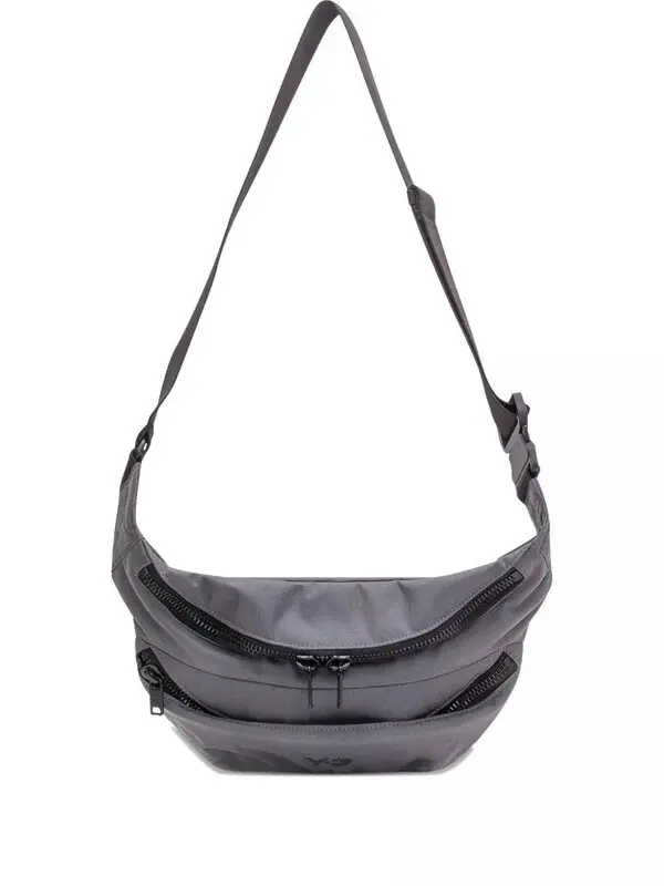 Y3 Zip-fastening Waist Pack - Grey