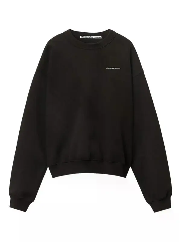Alexander Wang Logo-print Crew-neck Sweater