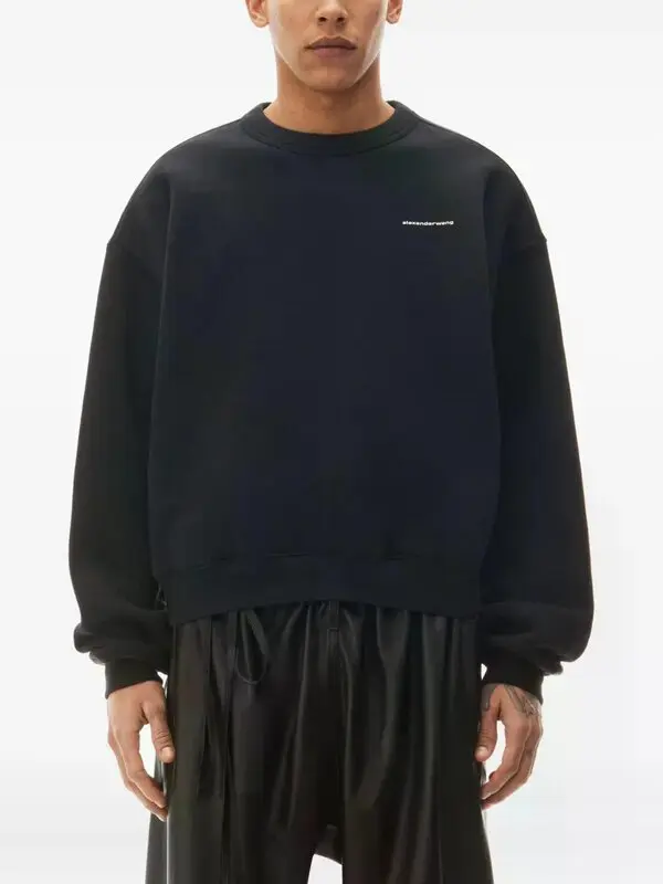 Alexander Wang Logo-print Crew-neck Sweater