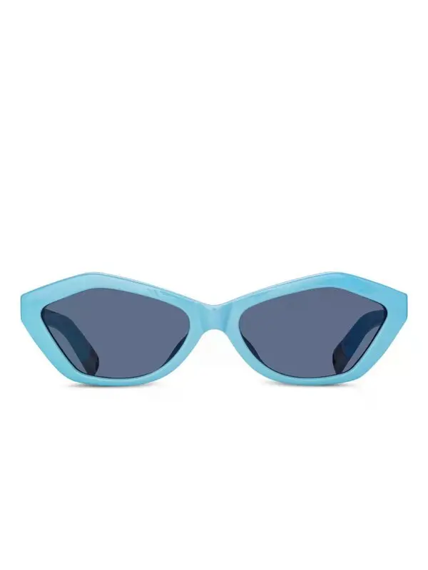 Jacquemus Geometric-frame Sunglasses - Blue