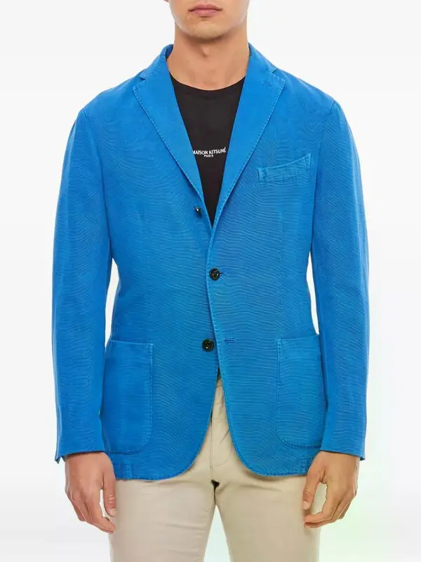 Boglioli Notched-lapel Single-breasted Blazer - Blue