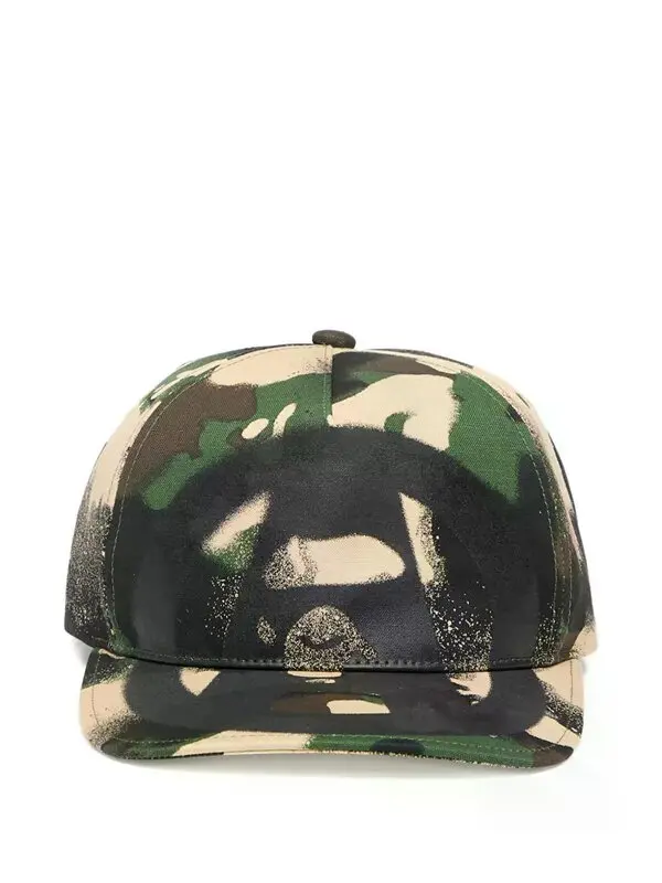 A BATHING APE Camouflage Baseball Cap - Green