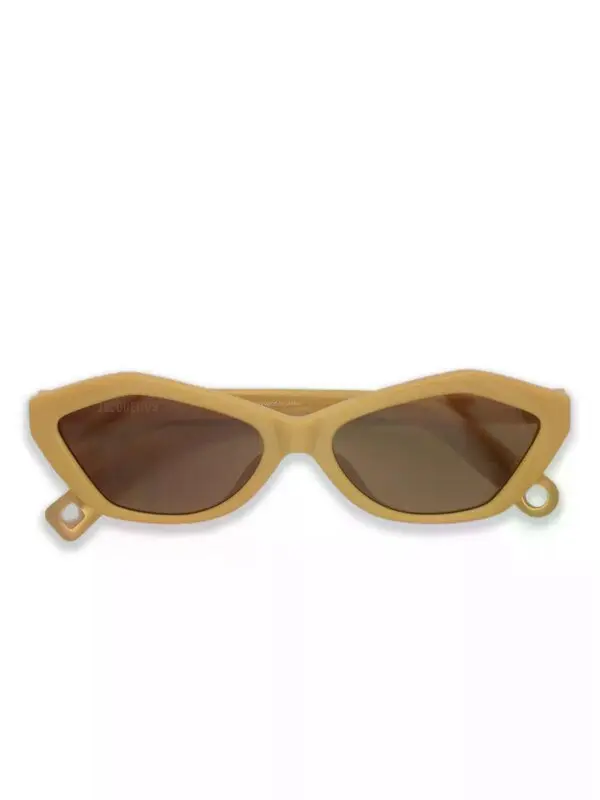 Jacquemus Geometric-frame Sunglasses - Neutrals