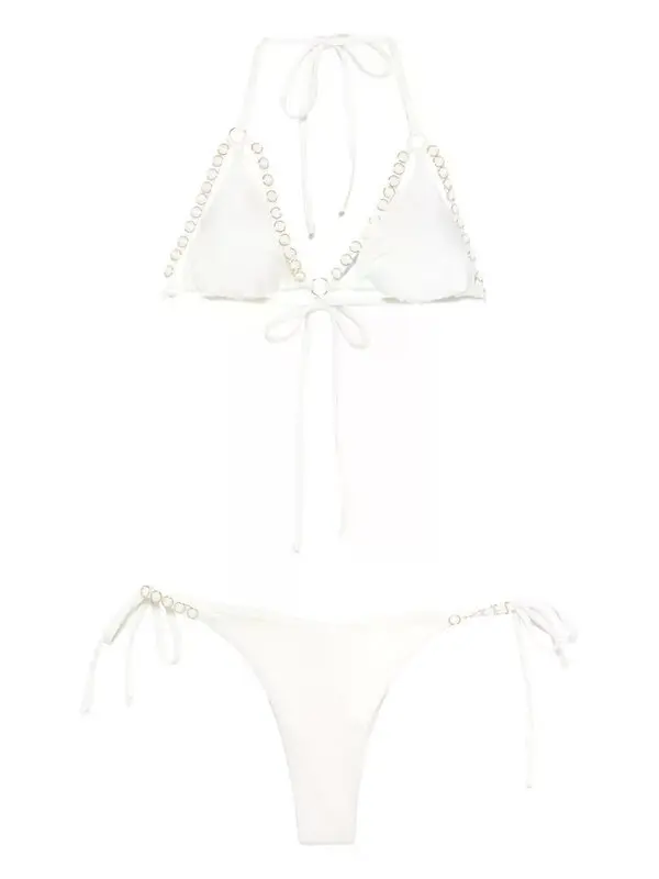 MAZZEI Ring-embellished Bikini Set - White