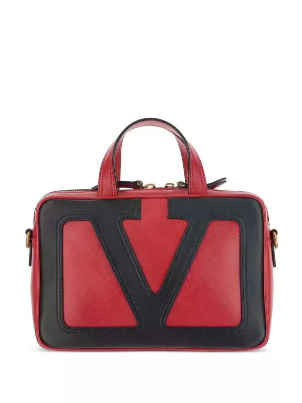 Valentino Garavani Viva Superstar Leather Tote - Red