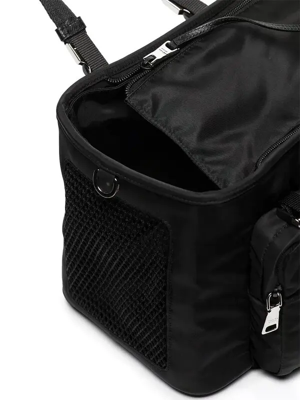 Prada Re-nylon Logo Plaque Pet Carrier