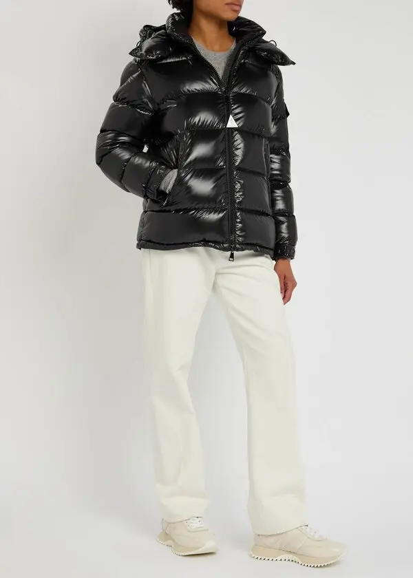 Moncler Maire Quilted Hooded Jacket - Black