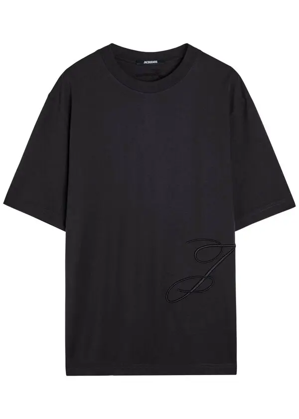 Jacquemus Le T-shirt Embroidered Cotton T-shirt