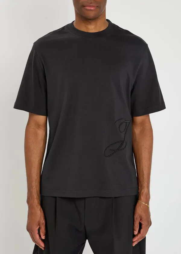 Jacquemus Le T-shirt Embroidered Cotton T-shirt