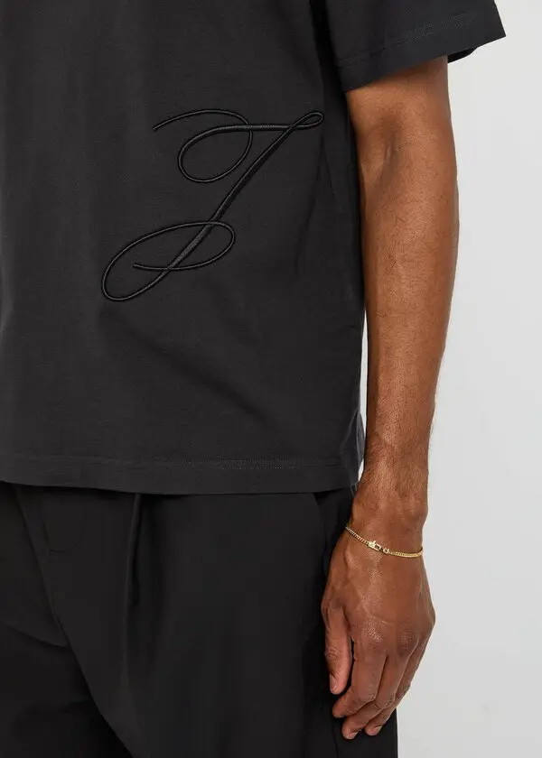 Jacquemus Le T-shirt Embroidered Cotton T-shirt