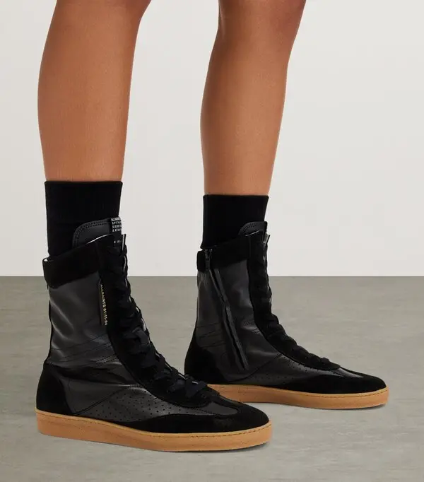 ALLSAINTS Louise Leather High-top Sneakers